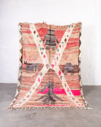 Modern, designer, handcrafted Berber rug from Morocco. Vintage carpet ...